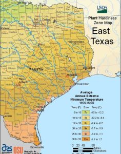 Texas: Plant Hardiness Zones, Climate & Soil Conditions - The ...